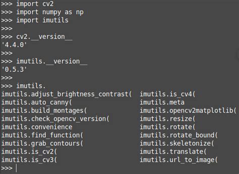 python no module named imutils perspective after pip installing