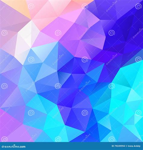 Vector Irregular Polygon Background With A Triangular Pattern In