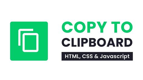 javascript copy to clipboard no plugin with source code youtube