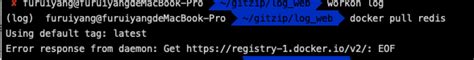 解决 error response from daemon get registry v2