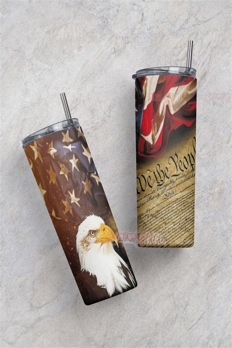 We The People Eagle Flag America Flag Patriotic And Flags 20oz Skinny