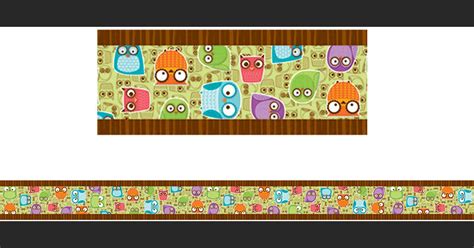 Owls Straight Borders 36 Cd 108099 Carson Dellosa Education