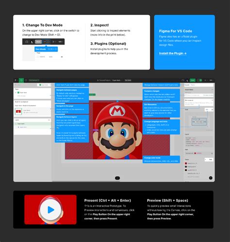 how to inspect a file dev mode figma community