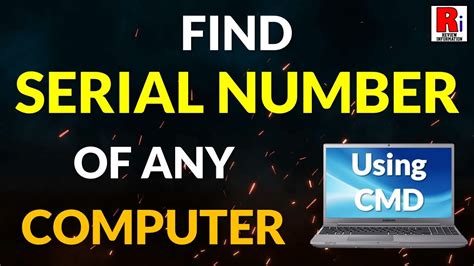 How To Find Serial Number Of Any Computer Using Cmd Youtube