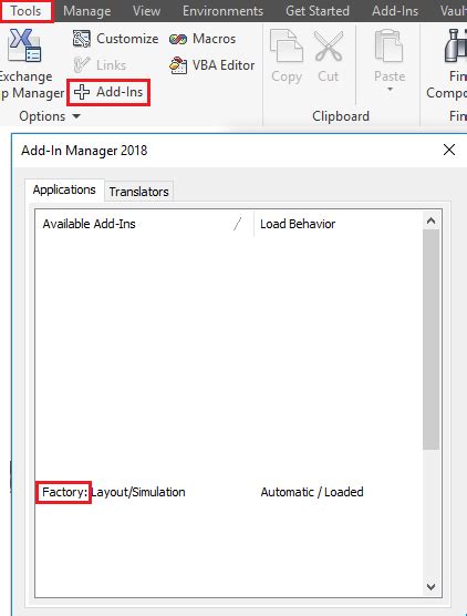solved inventor 2017 factory tab missing autodesk community