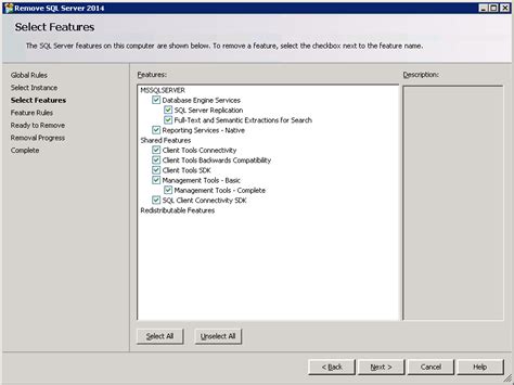 how to uninstall sql server 2014 instance