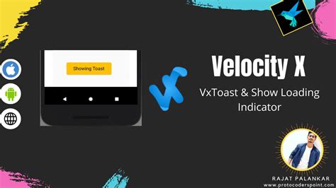 velocity x toast message using vxtoast and show loading progress