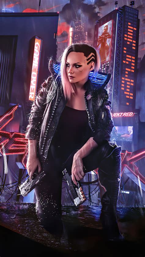 Cyberpunk 2077 Female V 4k Hd Phone Wallpaper Rare Gallery