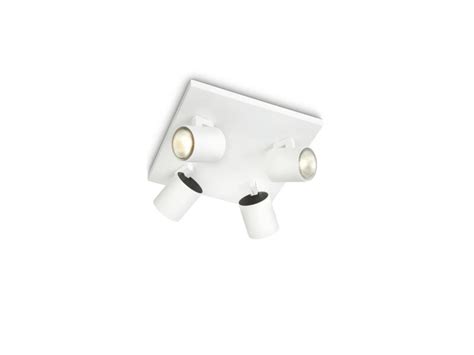 Philips Myliving Runner Plafondspot Gu10 Max 4x50w Dimbaar Wit Hubo