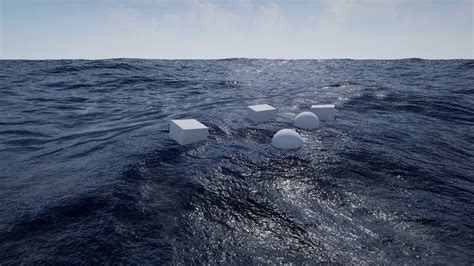 unreal engine 4 physical ocean surface different sea
