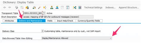 sap abap update table