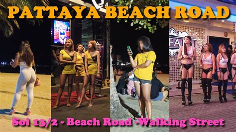 Pattaya Nightlife 👯 4k Walk Night Scenes Soi 13 2 Beach Road