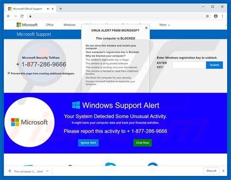 Microsoft Support Alert Pop Up Scam Removal And Recovery Steps Updated