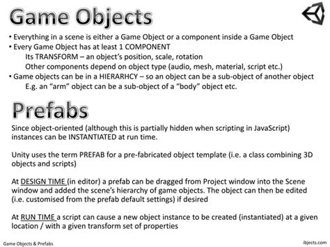 unity 3d basics ppt