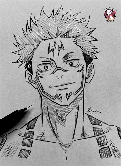 Drawing Of Sukuna R Jujutsukaisen