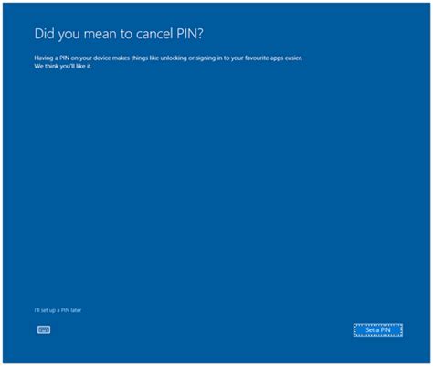 how do i disable windows 10 login prompt to set up a pin