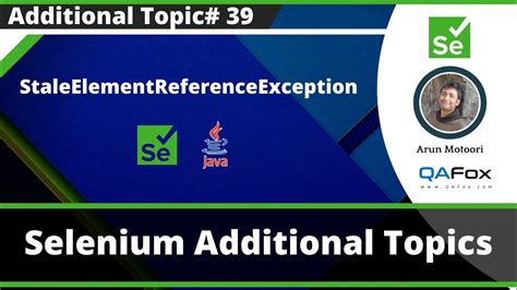 staleelementreferenceexception selenium exception type youtube