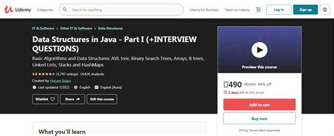 best data structures and algorithms courses udemy