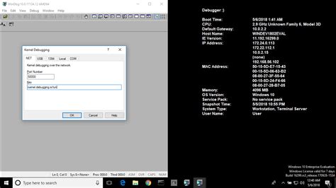 getting started with windows 10 remote kernel debugging