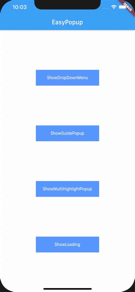 an easy way to show a flutter custom popup widget