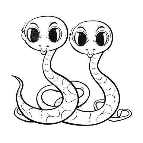 かわいいヘビのぬりえページ概要スケッチ図 ベクターイラスト画像とpngフリー素材透過の無料ダウンロード Pngtree