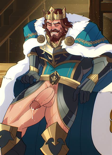 Rule 34 Afk Arena Arthur Afk Arena Balls Bara Beard Blush Crown