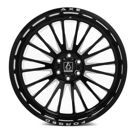 24 Axe Wheels Af7 Forged Gloss Black Milled 24x12 6x135 6x5 5 44mm