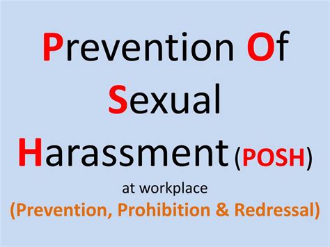 Posh Act 2013 Awareness Session Ppt Download