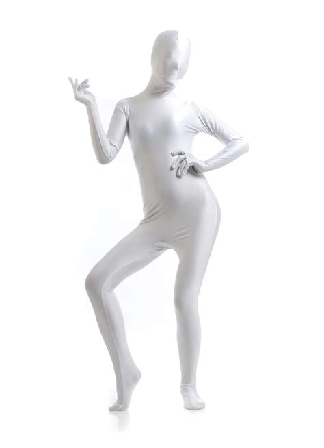 Silver Lycra Spandex Zentai Suits Catsuit Zentai Lycra Suit Zentai