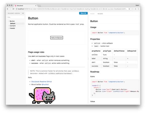 github tuchk4 storybook readme react storybook addon to render