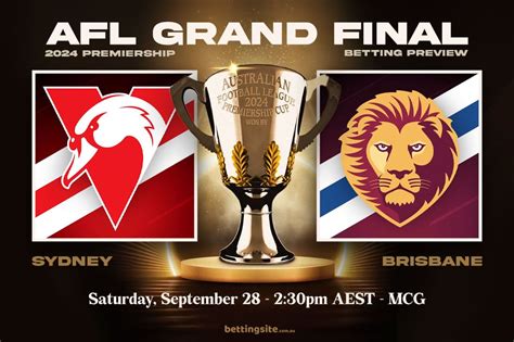 Sydney V Brisbane Afl Grand Final Betting Tips 28 9 2024
