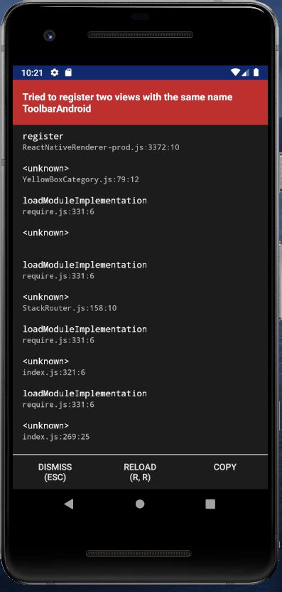 error unable to resolve module ` react native community toolbar