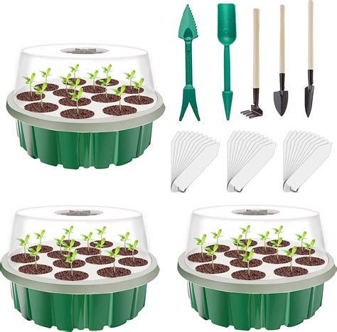 Xionghonglong 3 Piezas Bandeja Semillas Semilleros De Germinacion
