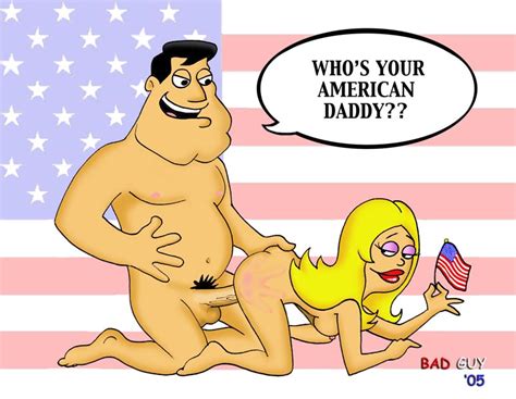 Rule 34 2005 Alpha Male American Dad American Flag Bad Guy Breasts