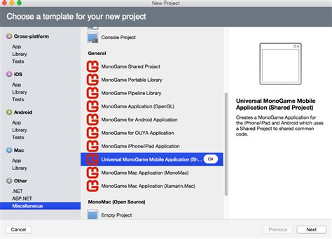 part 1 creating a cross platform monogame xamarin