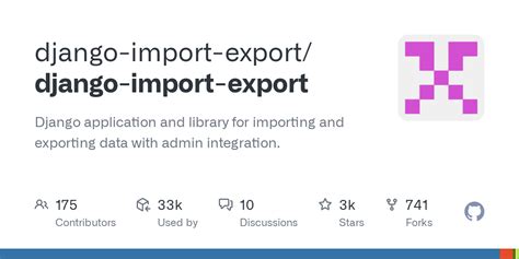 github django import export django import export django application