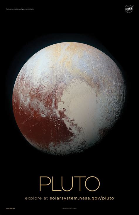 Pluto Poster Version C Nasa Science Nasa Solar System Nasa