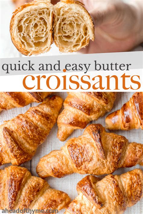 Quick And Easy Butter Croissants Recipe Butter Croissant Easy