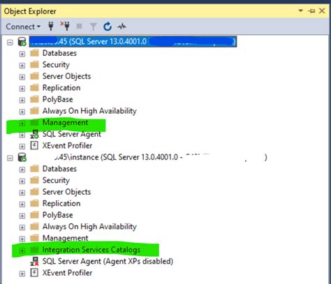 missing integration services catalogs folder in ssms sqlservercentral