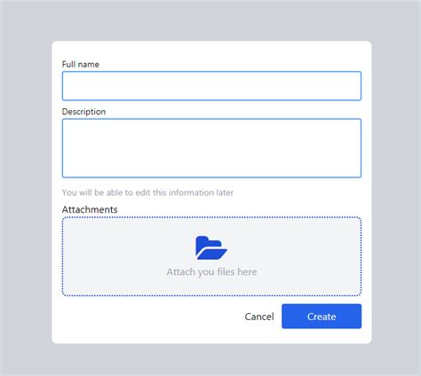 tailwind css file upload inputs example