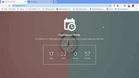 react countdown timer with hooks youtube
