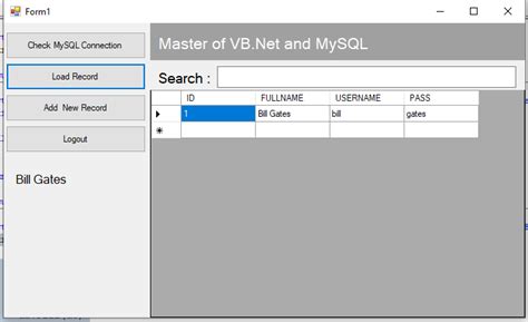 vb net and mysql tutorial insert data into database visual basic net images