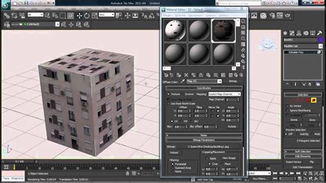 3ds max how to texture using bitmap images tutorial youtube