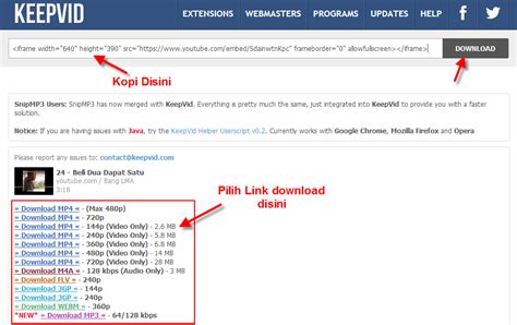 kampung ops 2 cara cepat download video youtube tanpa software