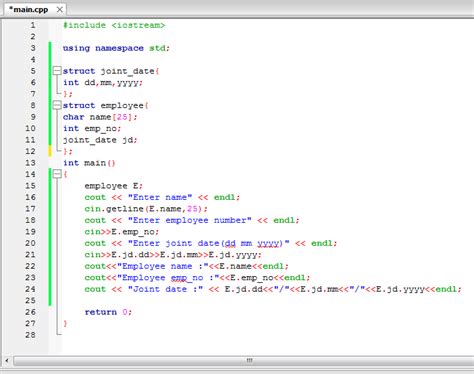 nested structure structure within stucture in c code for java c
