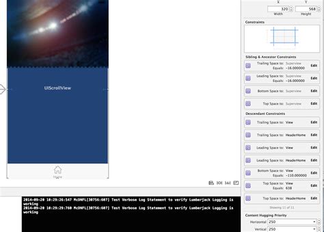 ios uiscrollview w auto layout descendants are outside viewing area