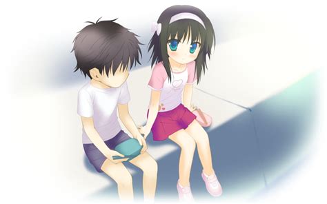 Safebooru 1bou 1girl Aqua Eyes Black Hair Blush Bow Game Cg