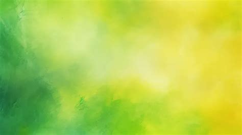 Vibrant Watercolor Background In Shades Of Green And Yellow Watercolor