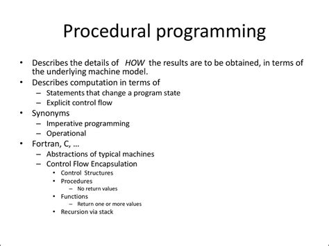 programming paradigms online presentation