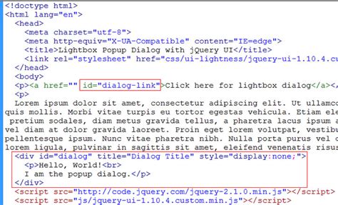 creating a lightbox popup dialog with jquery ui learn web tutorials